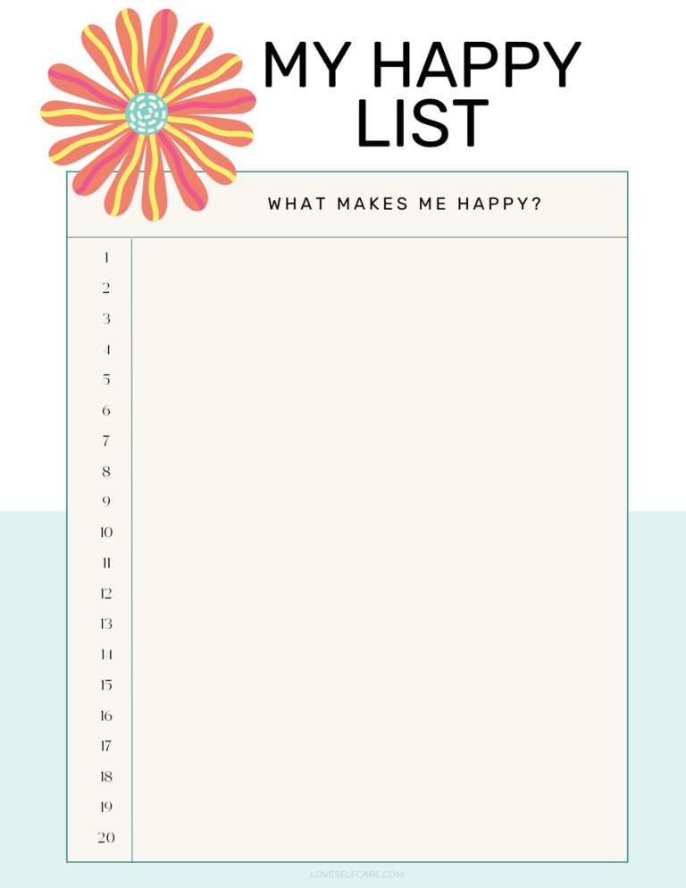 Things that Make Me Happy List (Plus, How to Make Your Own List ...