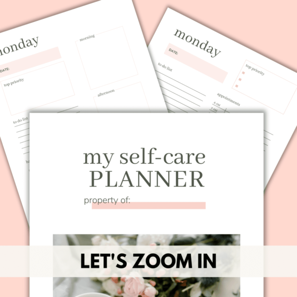 A Self-Care Planner to Save You Time and Reduce Stress in Your Life ...